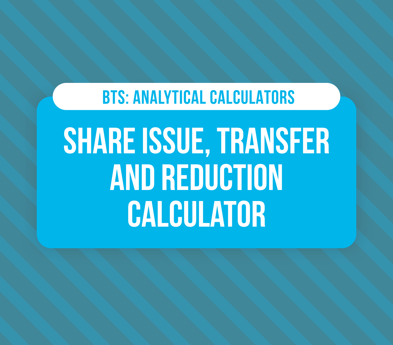 Share Issue, Transfer and Reduction Calculator – Between The Spreadsheets